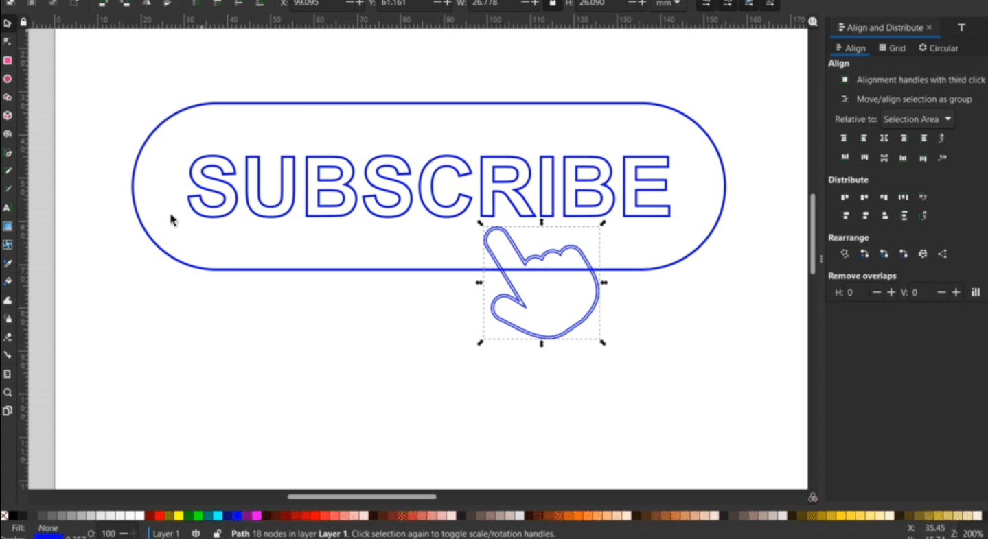 How to Contour, Embed & Layer – Laser Cut SVG Design Inkscape for ...