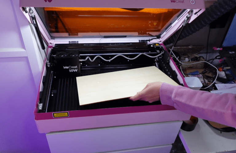 How to Setup WeCreat Vista 10w Diode+ 2w IR Laser with Rotary Step by ...